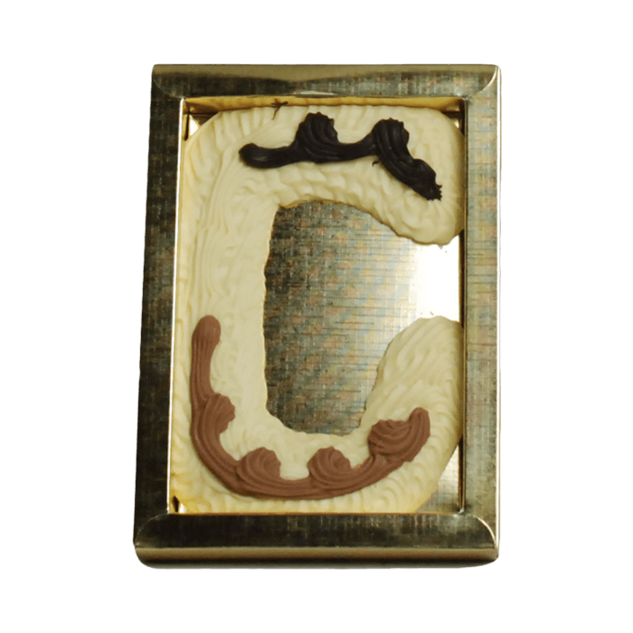 Grote Ambachtelijke Chocoladeletter C Wit